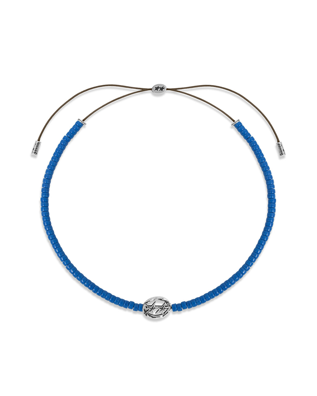 Blue Beaded Superstar Necklace – Twojeys