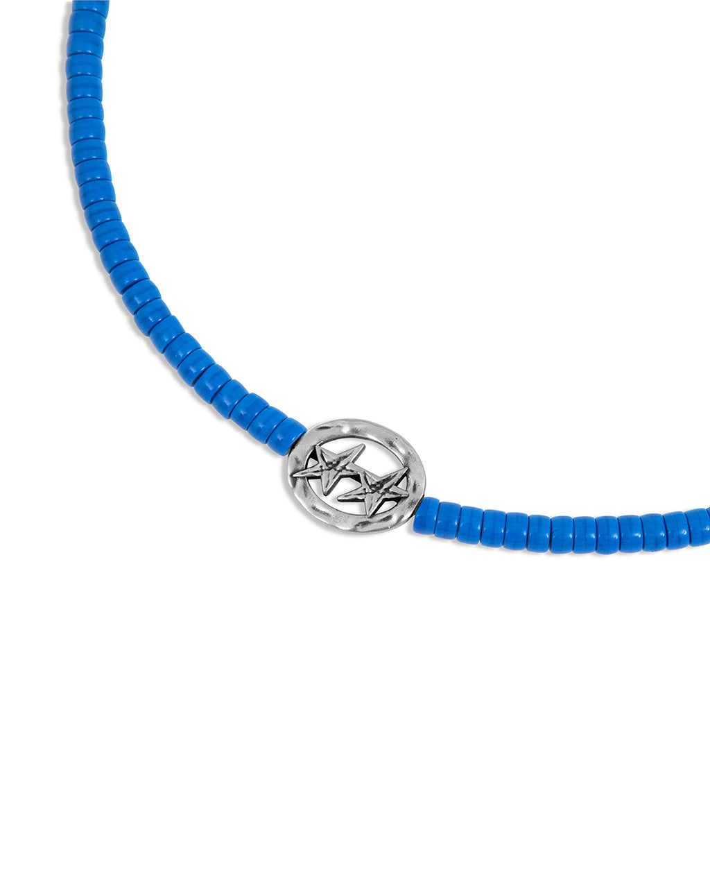 Blue Beaded Superstar Necklace – Twojeys