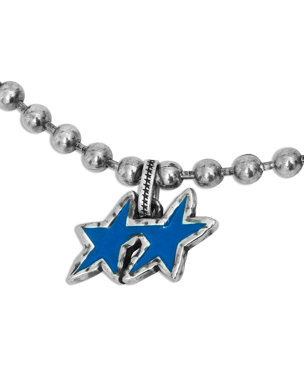 Blue Melted Stars Ball Necklace – Twojeys